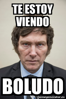 Meme Personalizado TE ESTOY VIENDO BOLUDO 33335576