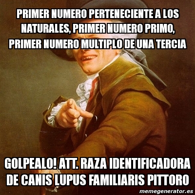 Meme Joseph Ducreux - Primer numero perteneciente a los naturales ...