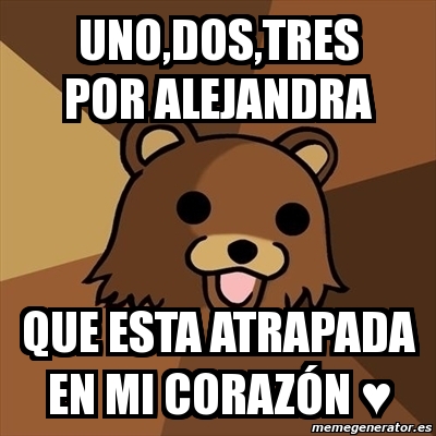 Meme Pedobear - uno,dos,tres por alejandra que esta atrapada en mi ...