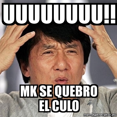 Meme Jackie Chan - uuuuuuuu!! mk se quebro el culo - 101179