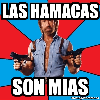 Meme Chuck Norris - LAS HAMACAS SON MIAS - 110945
