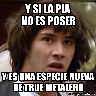Memes Poser Metalero