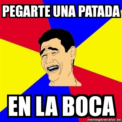Meme Yao Ming - pegarte una patada en la boca - 141101