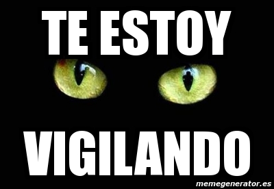 Meme Personalizado - te estoy vigilando - 206420