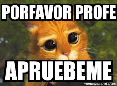 Meme Personalizado - porfavor profe apruebeme - 277525