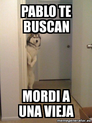 Meme Personalizado - pablo te buscan mordi a una vieja - 314587