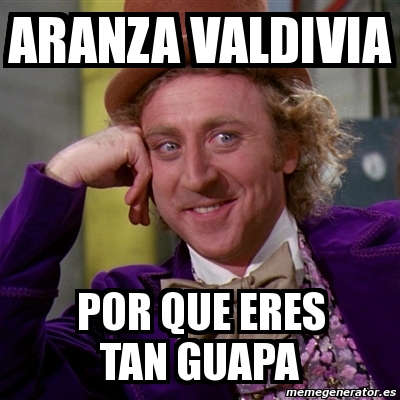 Meme Willy Wonka - aranza valdivia por que eres tan guapa - 337671