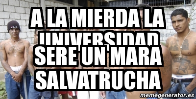 Meme Personalizado - a la mierda la universidad sere un mara ...