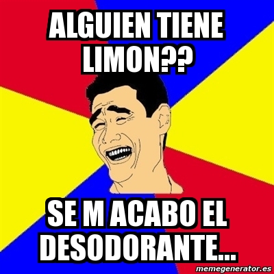 Meme Yao Ming - alguien tiene limon?? se m acabo el desodorante... - 377731