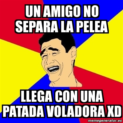 Meme Yao Ming - un amigo no separa la pelea llega con una patada ...