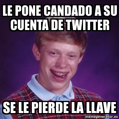 Meme Bad Luck Brian - Le pone candado a su cuenta de Twitter se le ...