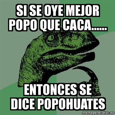 Meme Filosoraptor - si se oye mejor popo que caca...... entonces se ...