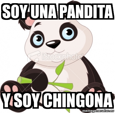 Meme Personalizado - soy una pandita y soy chingona - 519923