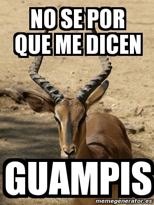 Meme Personalizado - no se por que me dicen guampis - 542004