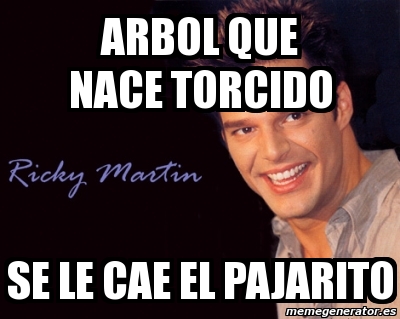 Meme Personalizado - arbol que nace torcido se le cae el pajarito - 560736