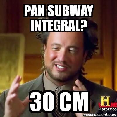 Meme Ancient Aliens - pan subway integral? 30 cm - 576605