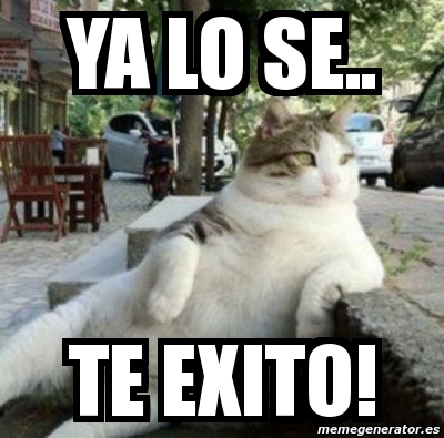 Meme Personalizado - ya lo se.. te exito! - 583792