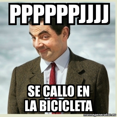 Meme Mr Bean - ppppppjjjj se callo en la bicicleta - 69309