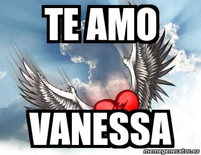 Meme Personalizado - te amo vanessa - 656984