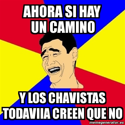 Meme Yao Ming - ahora si hay un camino y los chavistas todaviia creen ...