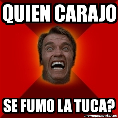 Meme Arnold - Quien carajo Se fumo la tuca? - 677108