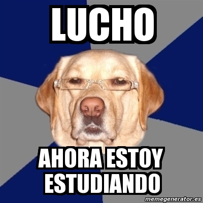 Meme Perro Racista - lucho ahora estoy estudiando - 710878
