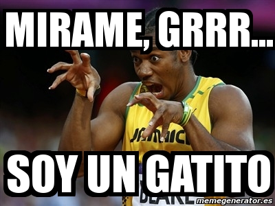 Meme Personalizado - mirame, grrr... soy un gatito - 727168