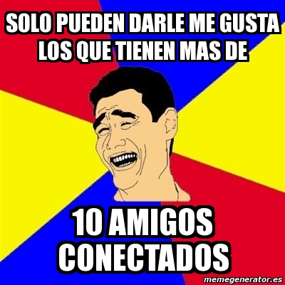 Meme Yao Ming - solo pueden darle me gusta los que tienen mas de 10 ...