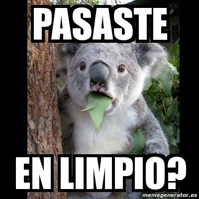 Meme Koala - pasaste en limpio? - 999213