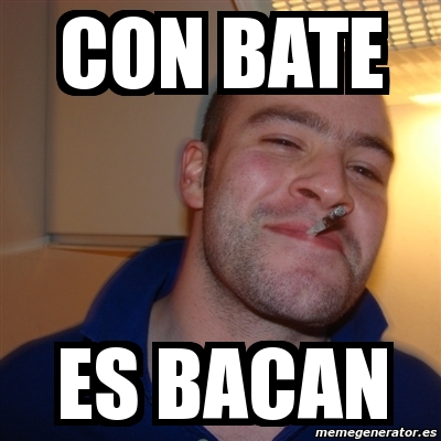 Meme Greg - con bate es bacan - 1103165