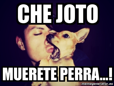 Meme Personalizado - Che joto Muerete Perra...! - 1196554