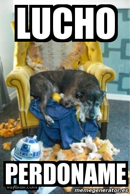 Meme Personalizado - lucho perdoname - 1214652