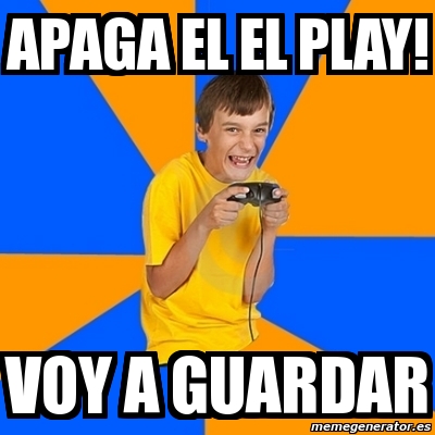 Meme Annoying Gamer Kid - apaga el el play! voy a guardar - 1235492