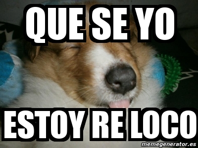 Meme Personalizado - que se yo estoy re loco - 1248462
