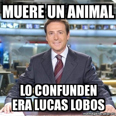 Meme Matias Prats - muere un animal lo confunden era lucas lobos - 1382329