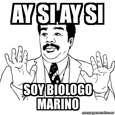 Meme Ay Si - AY SI AY SI SOY BIOLOGO MARINO - 1393285