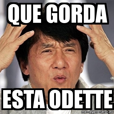Meme Jackie Chan - que gorda esta odette - 1398753