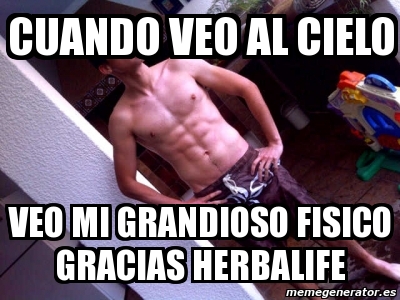 Meme Personalizado - cuando veo al cielo veo mi grandioso fisico ...