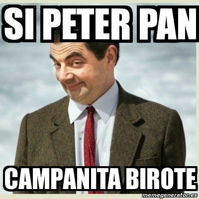 Meme Mr Bean - si peter pan campanita birote - 1401176