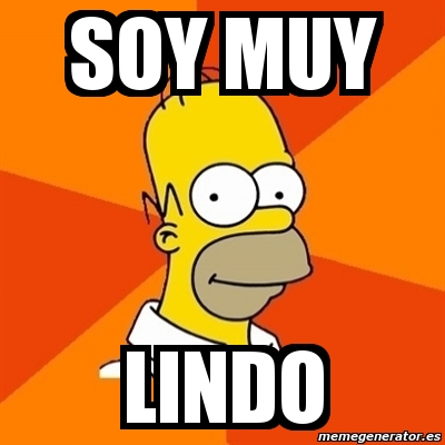 Meme Homer - soy muy lindo - 1485445