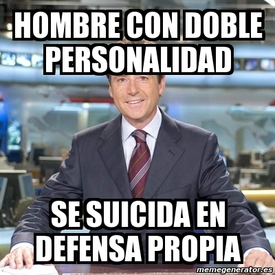 Meme Matias Prats - hombre con doble personalidad se suicida en defensa ...