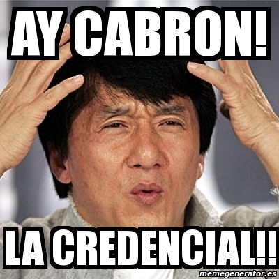 Meme Jackie Chan - ay cabron! la credencial!! - 1519717