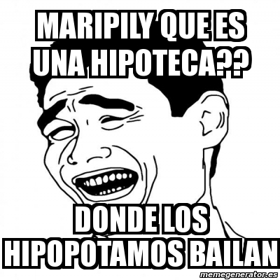 Meme Yao Ming 2 - MARIPILY QUE ES UNA HIPOTECA?? DONDE LOS HIPOPOTAMOS ...