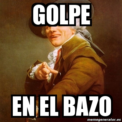 Meme Joseph Ducreux - golpe en el bazo - 1626127