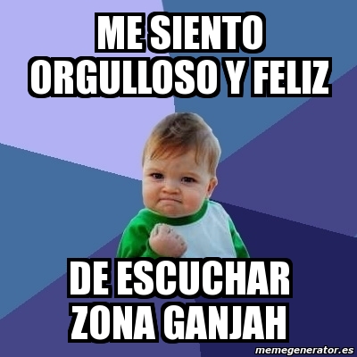 Meme Bebe Exitoso - Me siento orgulloso y feliz de escuchar zona ganjah ...