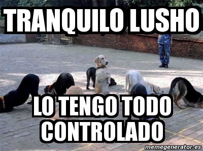Meme Personalizado - Tranquilo lusho lo tengo todo controlado - 1073537