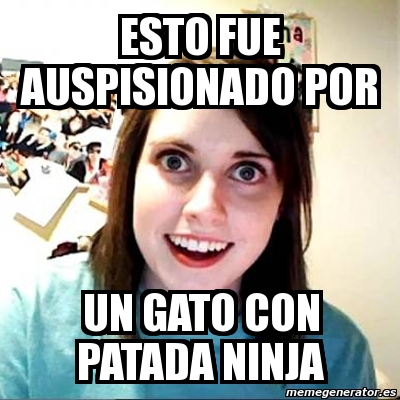 Meme Overly Attached Girlfriend - esto fue auspisionado por un gato con ...
