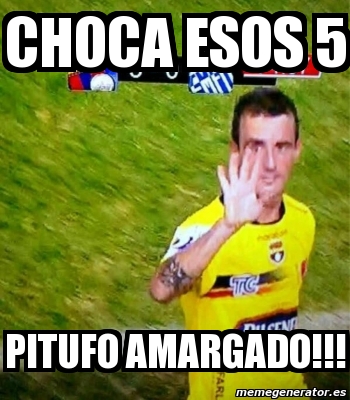 Meme Personalizado - Choca esos 5 pitufo amargado!!! - 1771157