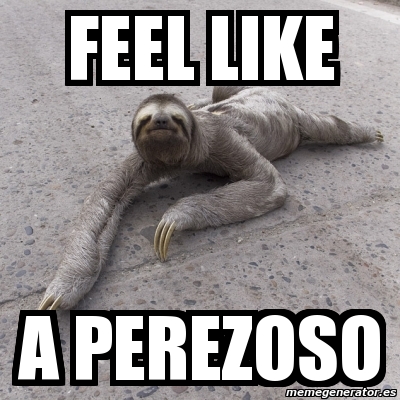 Meme Personalizado - Feel like a perezoso - 1799333