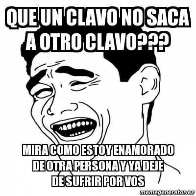 Meme Yao Ming 2 - Que un clavo no saca a otro clavo??? mira como estoy ...